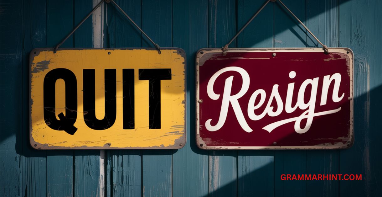 Quit vs Resign: Clear Up the Confusion Once and For All - grammerhint.com