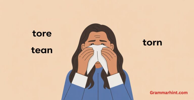 What’s the Past Tense of Tear? Is it Tore, Teared or Torn ...