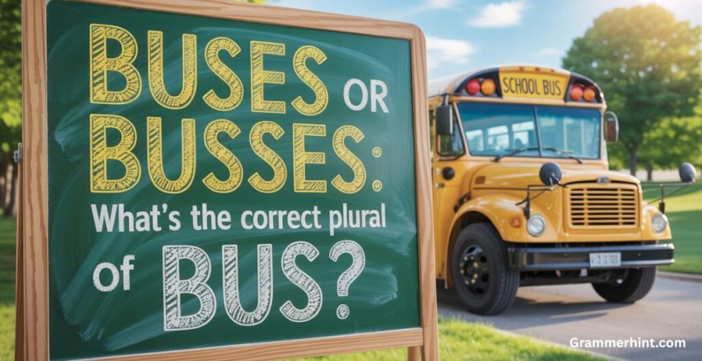 Buses or Busses: What’s the Correct Plural of Bus? - grammerhint.com