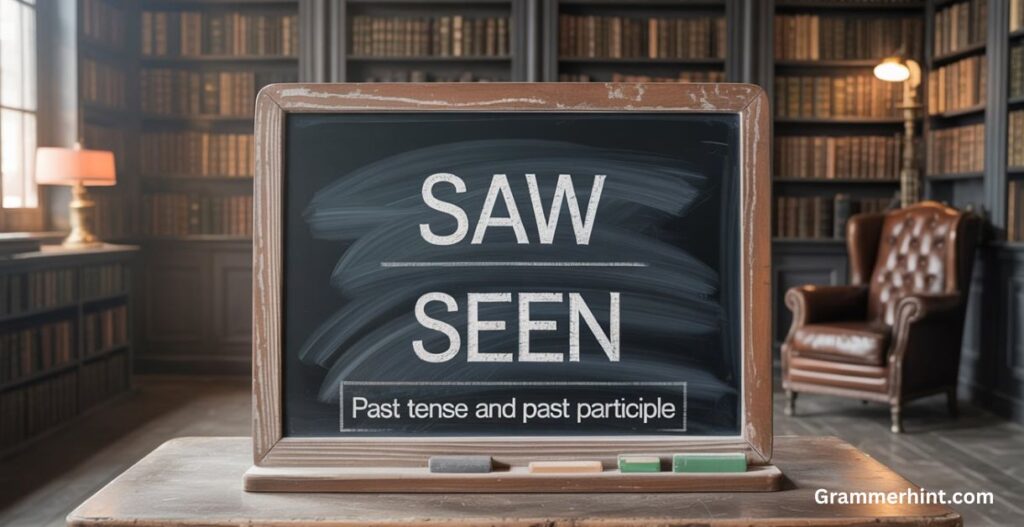 What is the Past Tense of See and its Past Participle? - grammerhint.com